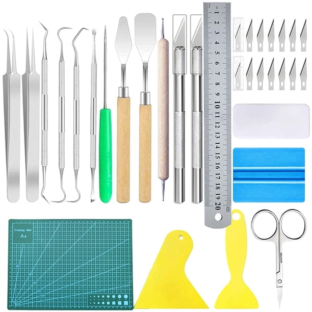 KCSD 39 Pcs Craft Vinyl Tools Set Vinyl Weeding Tools Kit for Weeding ...