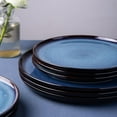 Ceramic Plate Set of 6, 8.5 Inch Reactive Glaze Light Weight Porcelain ...