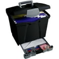 Storex Portable File Box with Drawer, Black - Walmart.com