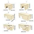 Wooden Hamster Hideaway Small Play Huts Shelter Cave House for Mice and ...