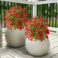 Bcylexb 22" Artificial Fake Topiary Ball Flowers For Outdoors, Summer ...