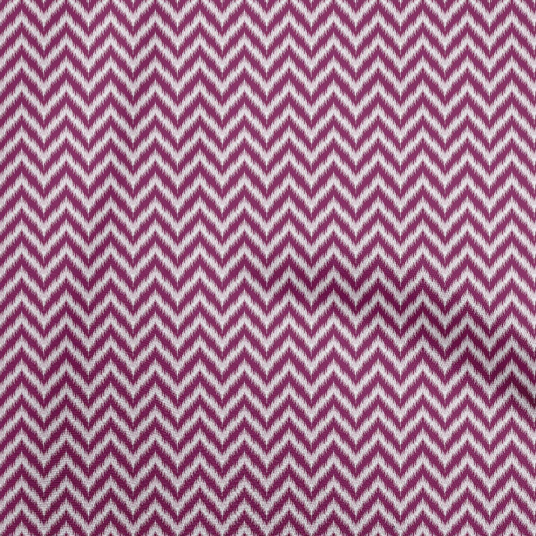 oneOone Viscose Chiffon Purple Fabric Asian Ikat Chevron Sewing ...