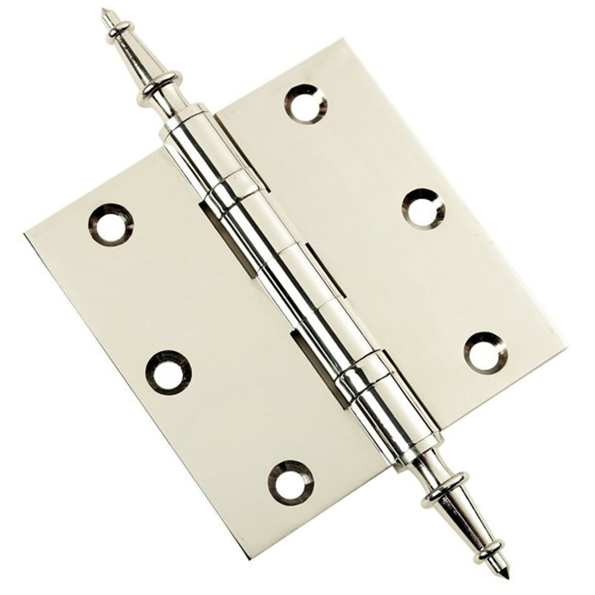 Embassy 3.5” x 3.5” Door Hinge Heavy Duty Hinges Polished Nickel Finish ...
