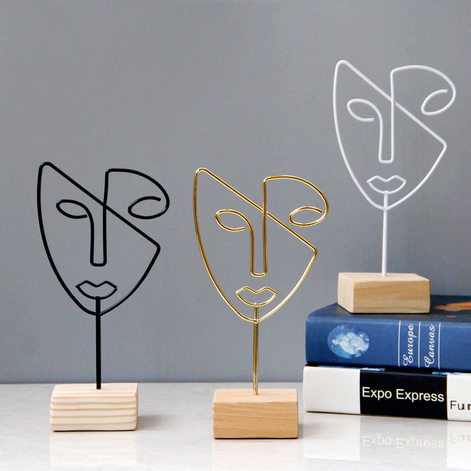 Cheers Face Art Decor Abstract Modern Style Smooth Surface Small ...
