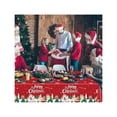 3 Pack ChristmasRed Tablecloth 54x108 Inch - Disposable Plastic Table ...