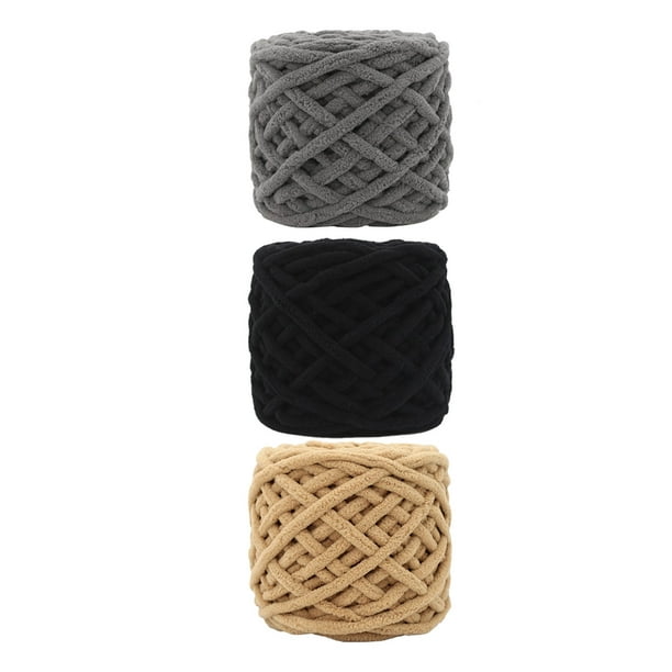 Thick Knitting Yarn,3 Rolls Super Chunky Coarse Yarn Super Chunky Yarn ...