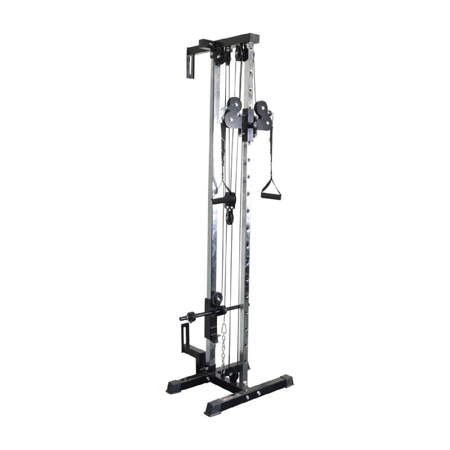 Titan Fitness Tall Wall Mounted Pulley Tower V3, Rated 350 LB, 84.5in ...