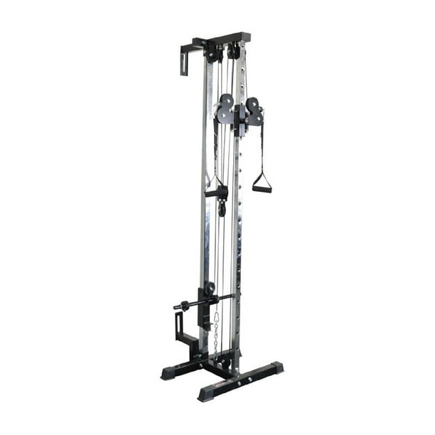 Titan Fitness Tall Wall Mounted Pulley Tower V3, Rated 350 LB, 84.5in ...