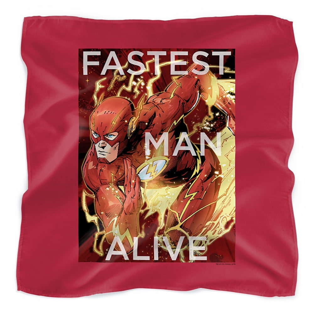 The Flash Fastest Man Alive Poster Bandana (21 in x 21 in) - Walmart.com