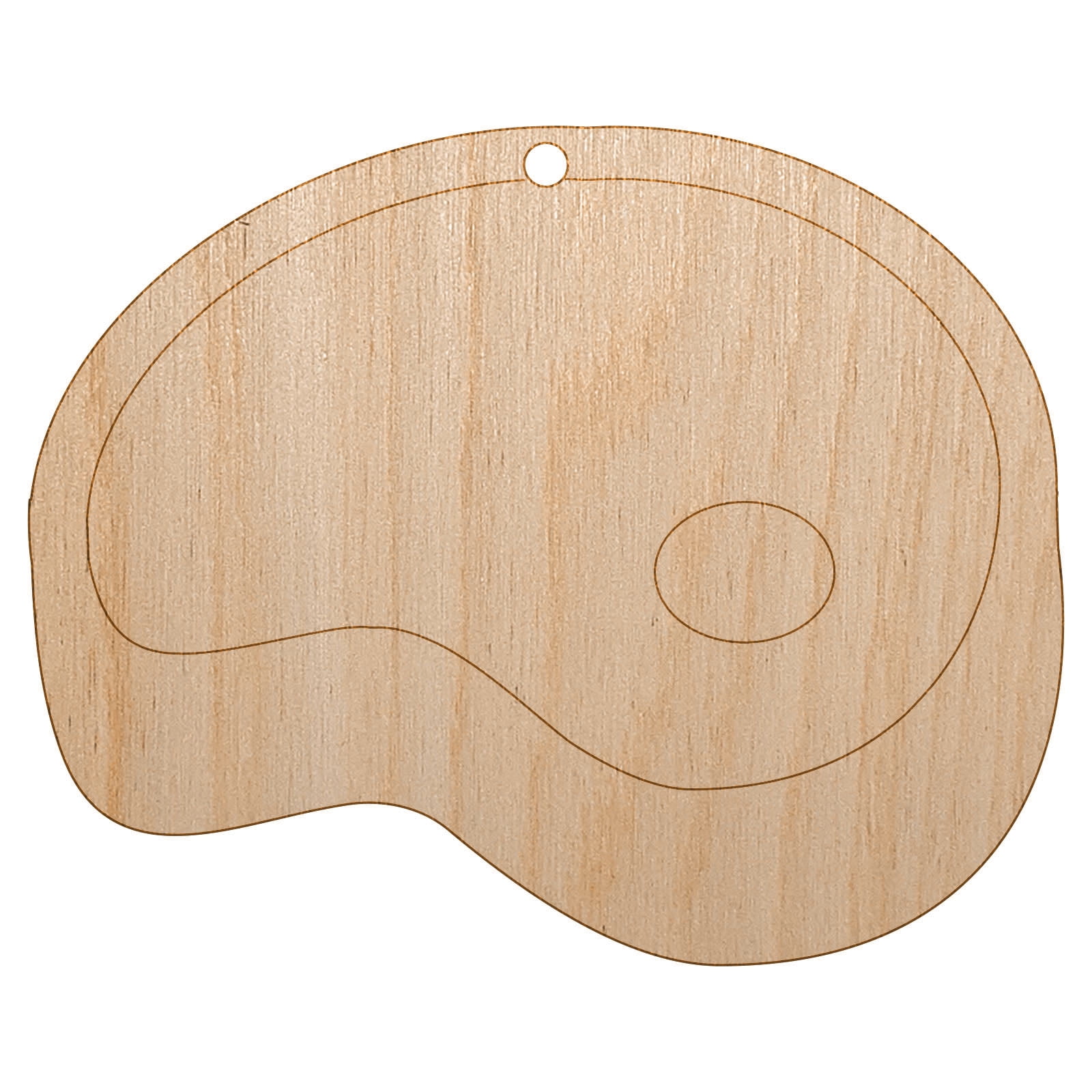 Steak Beef Dinner Icon Wood Holiday Christmas Tree Ornament Unfinished ...