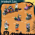 ERETOY Halloween Toys Building Blocks Ghost Trains Brick Set 6 in 1 ...