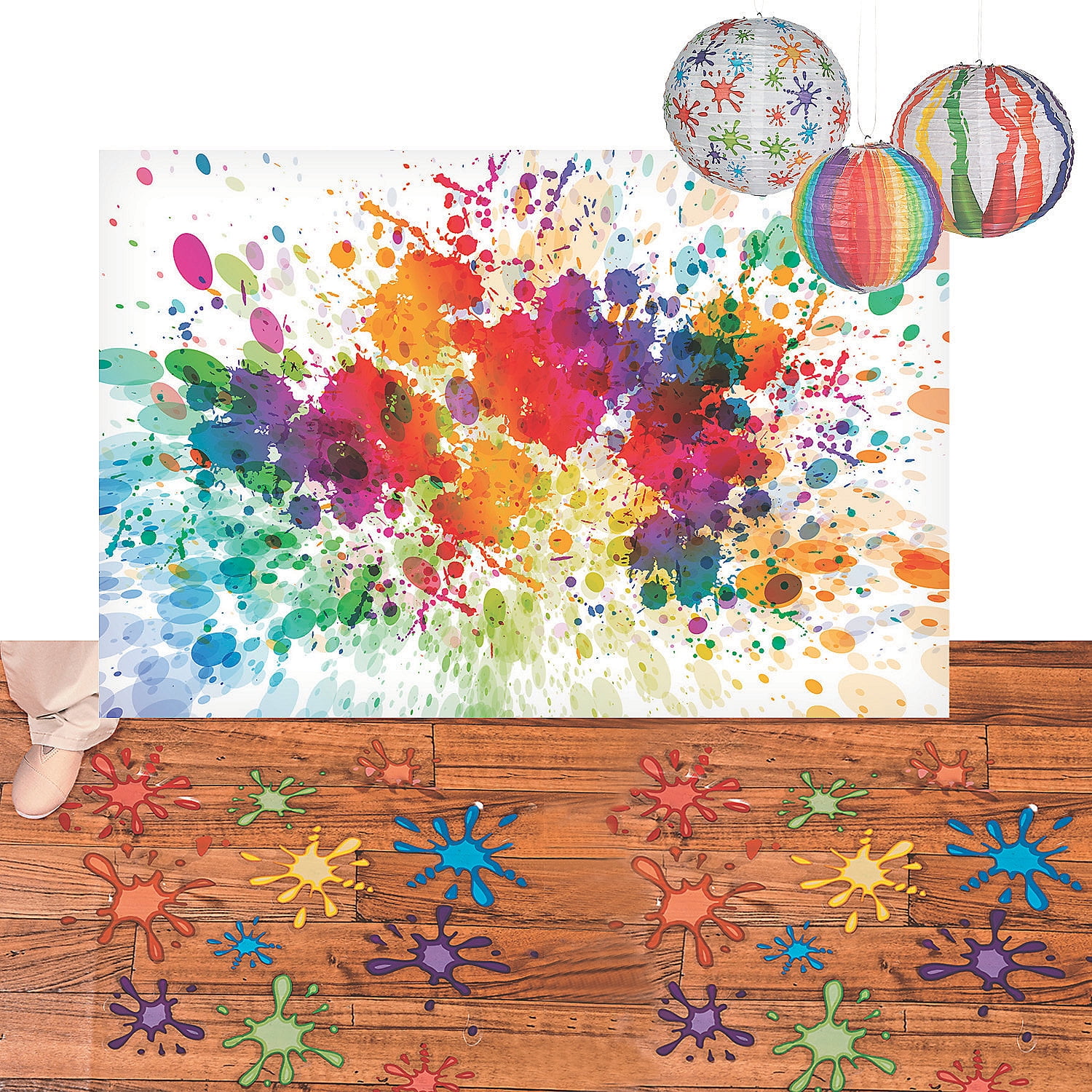 Studio VBS Paint Splatter Small Scene Decorating Kit, Party Decor ...