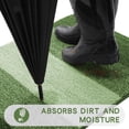 36'' X 24'' Green Striped Indoor Outdoor Floor Mat - Walmart.com