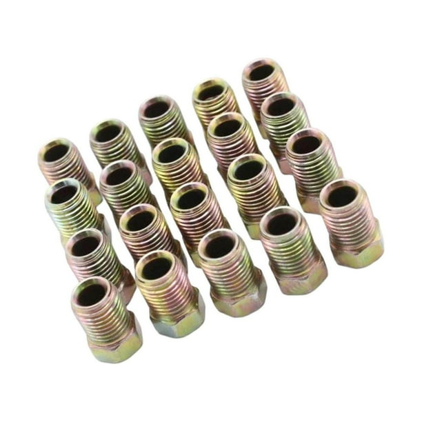 serony 20 Pieces 3/8-24 Inverted Flare Tube Nuts Assortment for 3/16 ...