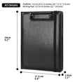 Wonderpool A5 PU Leather Clipboard Partfolio Notepad Forms Holders ...