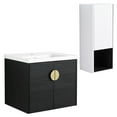 Bathroom Vanity with Ceramic Sink | Soft Close Doors for Quiet Use ...