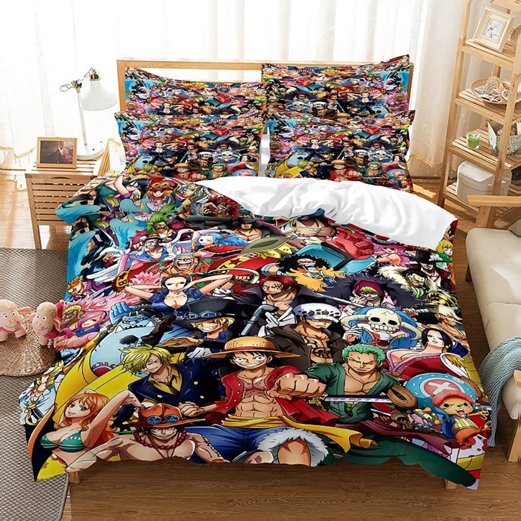 3 PCS Anime Dragon Ball Z Bedding Bed Set Twin Full Queen King Size ...