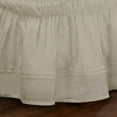 Easy Fit Adjustable Baratta Stitch Embroidered Bed Skirt - Walmart.com