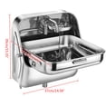 ToppiJoy Folding Large Caravan Boat RV Sink, Portable Camper Sink 304 ...