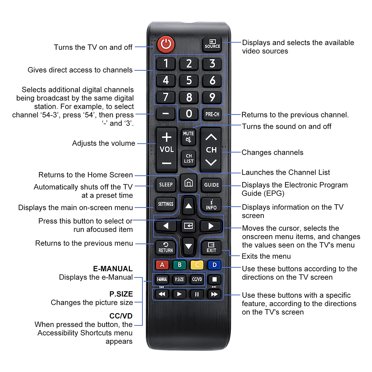 New BN59-01301A remote control for Samsung LED TV NU7100 N5300 NU6900 ...