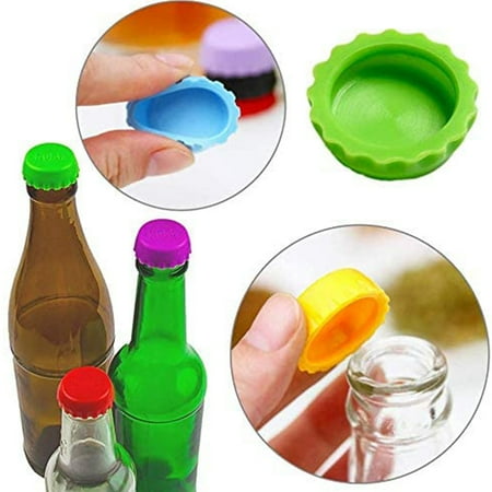 Beer Drink Silicone Rubber Bottle Caps Saver Multicolored, Bottle ...