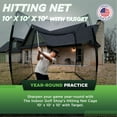 Hitting Net with Target Knotless Golf Net for Indoor and Outdoor ...