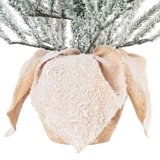 Holiday Time 3ft Snowy Christmas Tree Burlap Base - Walmart.com