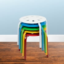 Emma + Oliver Plastic Nesting Stack Stools-Classroom/Home, 11.5"Height ...