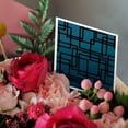 3drose, Retro Modern Mid Century Black Rectangle Design on Deep Teal, 6 ...