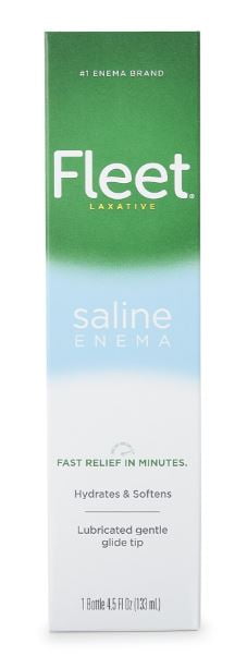Fleet Laxative Saline Enema 4.5 oz. 1 Count - Walmart.com
