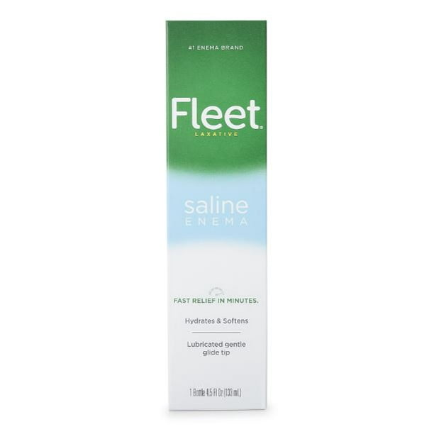 Fleet Laxative Saline Enema 4.5 oz. 1 Count - Walmart.com