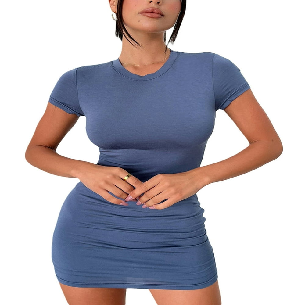Click here for Generic Womenacute;s Bodycon Mini Dress Casual Sho... prices