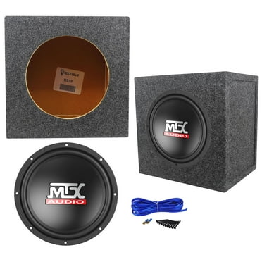 MTX 12-Inch 1200-Watt Car Audio Dual Loaded Subwoofer Box Enclosure ...