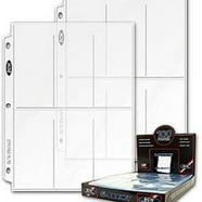 BCW 9-Pocket Plastic Sheets- 100 pack - Walmart.com