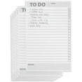 To Do List Notepad - 8.5 x 5.5 in, White, 6-Pack - Office Desk Pad for ...