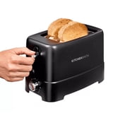 KitchenSmith by BELLA Modern 2 Slice Toaster with Wide Slot for Bagels ...