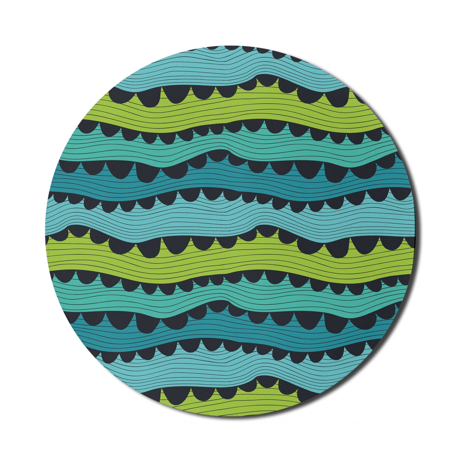 Abstract Mouse Pad for Computers, Waves Composed of Repeating Parallel ...