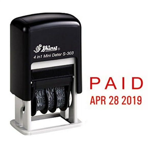 Self Inking Paid Stamps