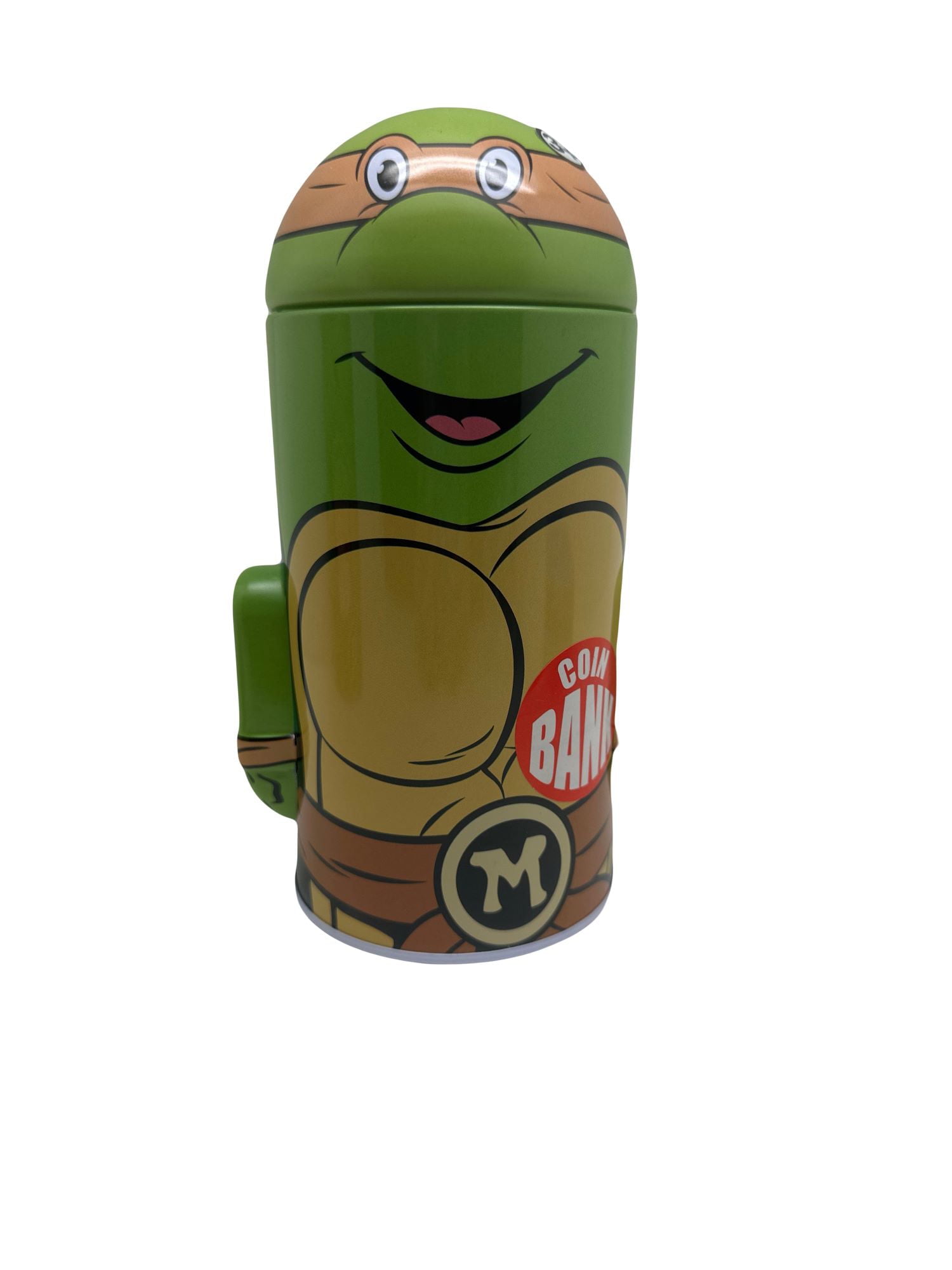 TMNT Teenage Mutant Ninja Turtles Michelangelo molded tin bank ...