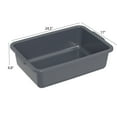 Joyeen 32 Liter Grey Restaurant Large Bus Tubs, 4 Packs Commercial ...
