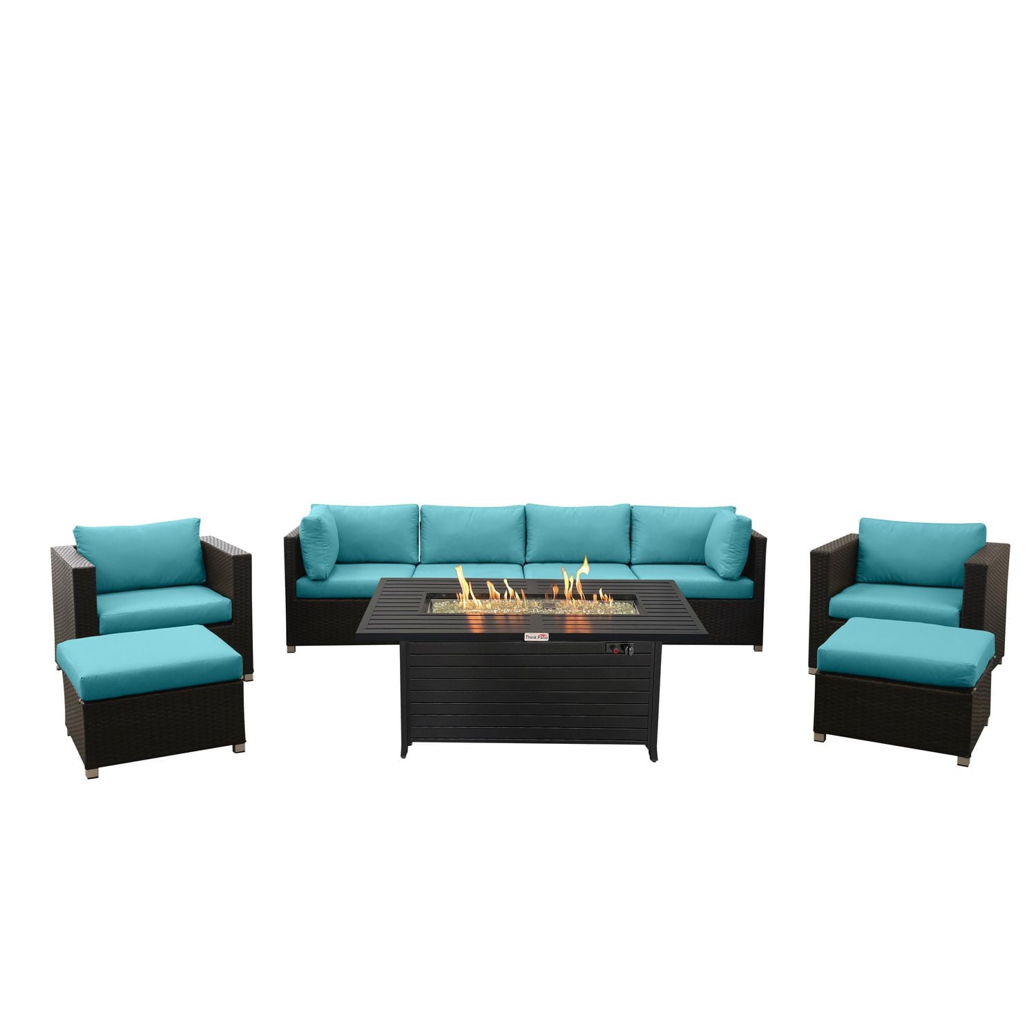 Click here for Think Patio Innesbrook Collection 9-Piece Aluminum... prices