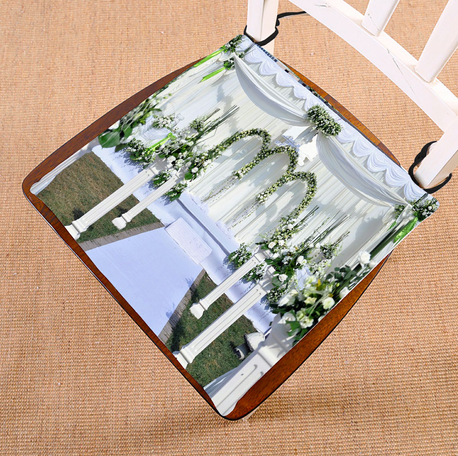 ABPHQTO Outdoor Wedding Ceremony Chair Pad Seat Cushion Chair Cushion ...