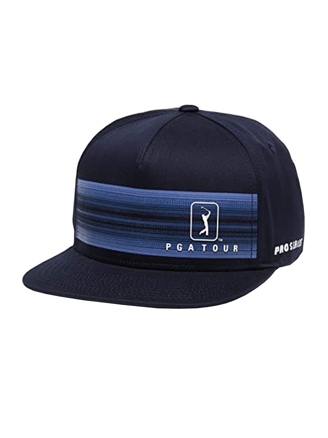 PGA Tour Men's Standard Striped Adjustable Golf Hat, Peacoat ...