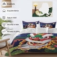 Chinese Wind Duvet Cover Set Full Size, New Year Painting Lion Dance 4 ...