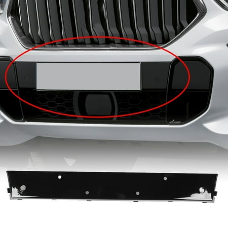 Front Bumper Trim, Front Bumper Lower Trim Cover Gloss Black Wear ...