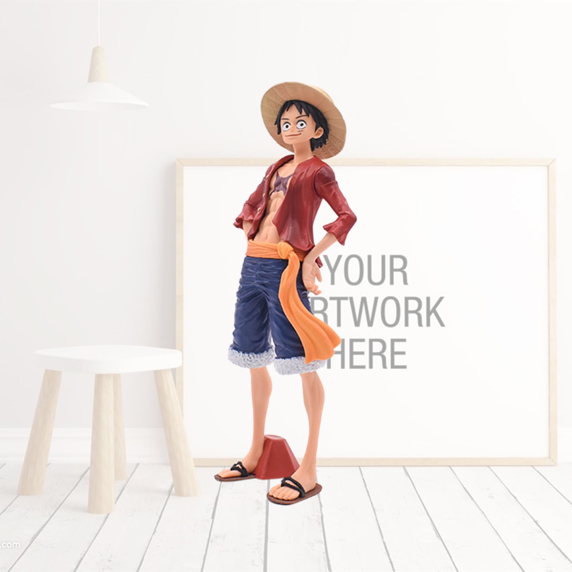 Buy Paiuan One Piece Monkey D.Luffy Figures Face Changed Standing ...