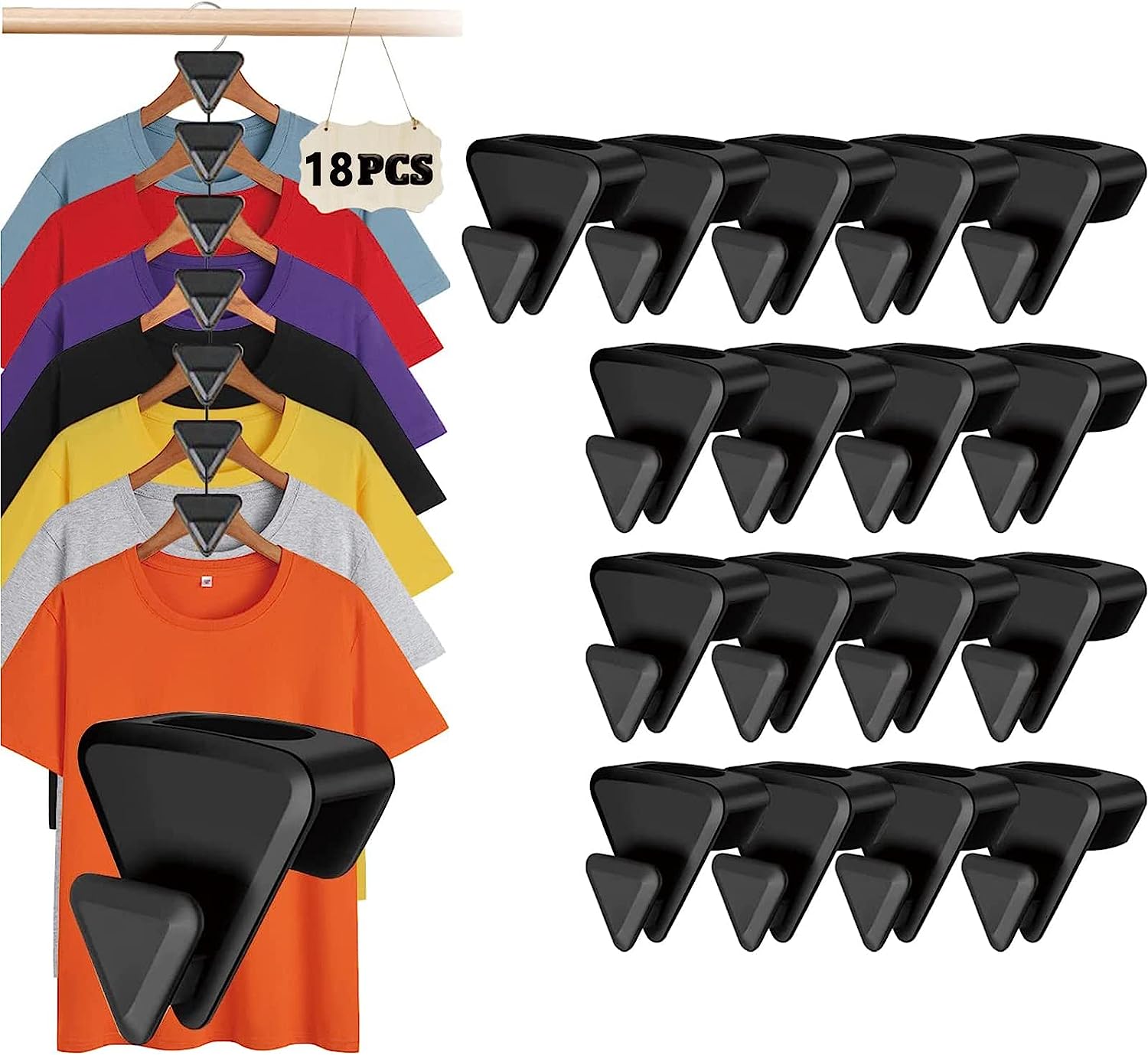 Hanger Hooks for Closet,Space Saving Hanger Hooks,Clothes Hanger ...