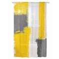 Abstract Street Art Sheer Curtains 96 Inch Long 1 Panel Gary Yellow ...