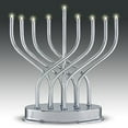 Aviv Judaica LED Electric Menorah, Battery Operated, Highly Chrome ...