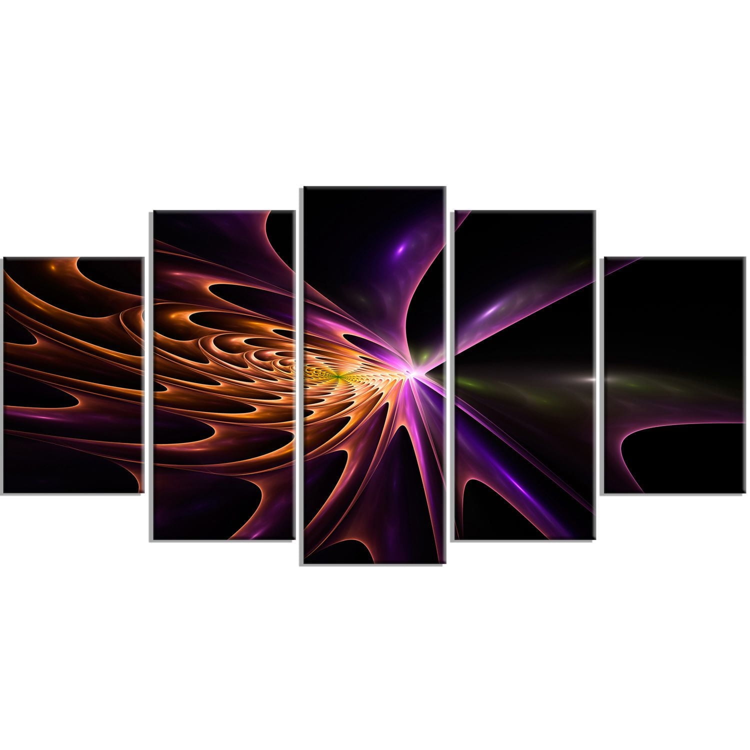 Click here for Designart Design Art Fractal 3d Colored Bulgy Circ... prices